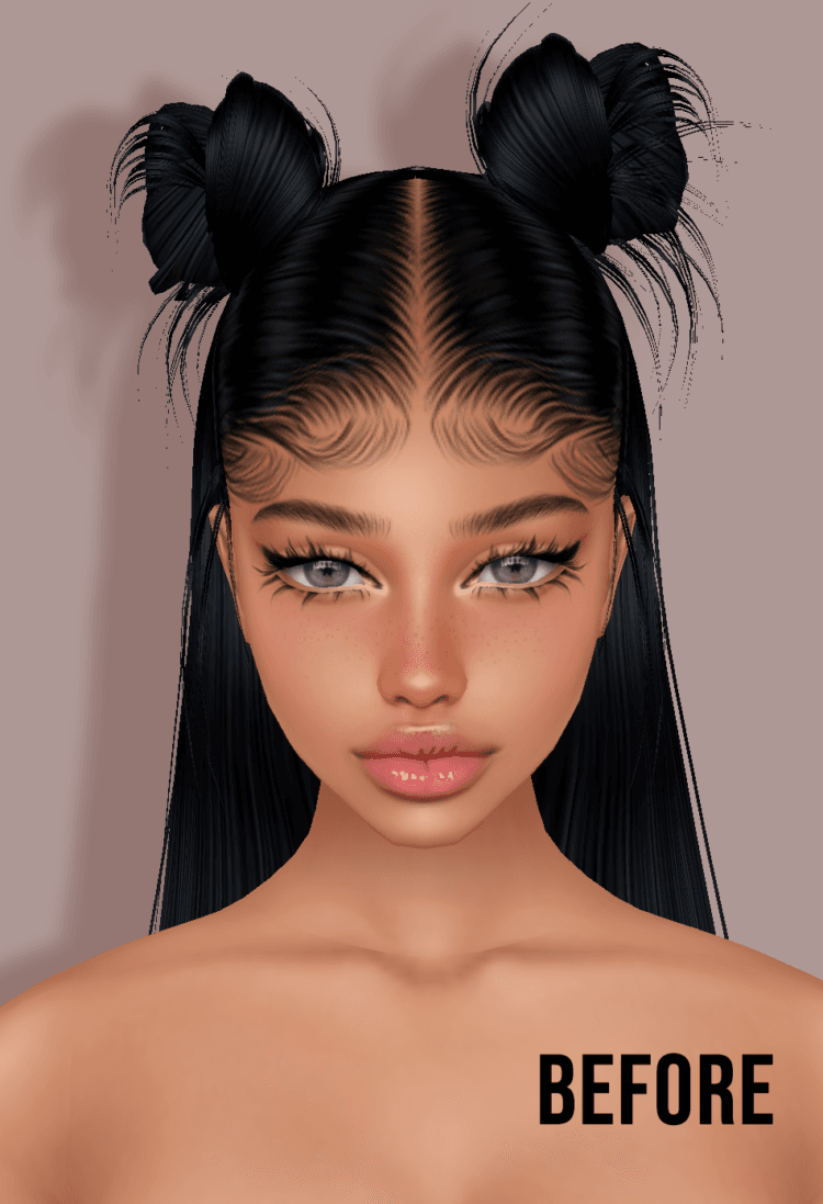 Baby Hair Mesh FULL (Bundle) + 9 Opacity Maps - shiva.vu